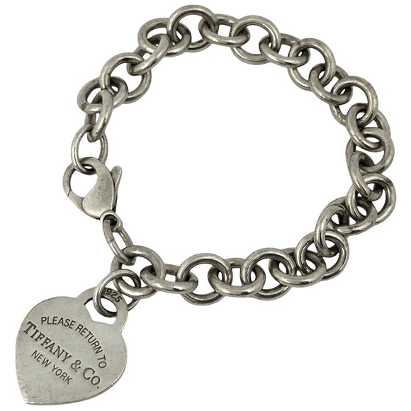 Tiffany & Co. | Bags | Tiffany Return To Tiffany Chain Bracelet Heart ...
